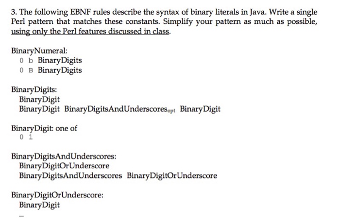 Solved The following EBNF rules describe the syntax of | Chegg.com