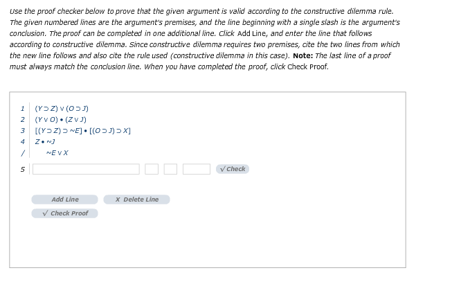use the proof checker below to prove that the given | Chegg.com