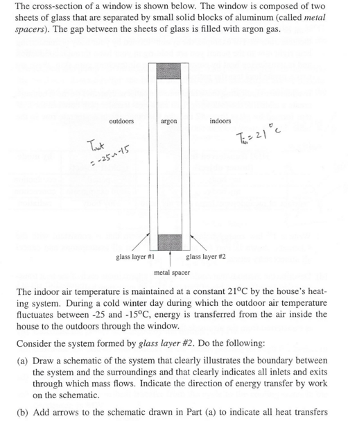 The cross-section of a window is shown below. The | Chegg.com