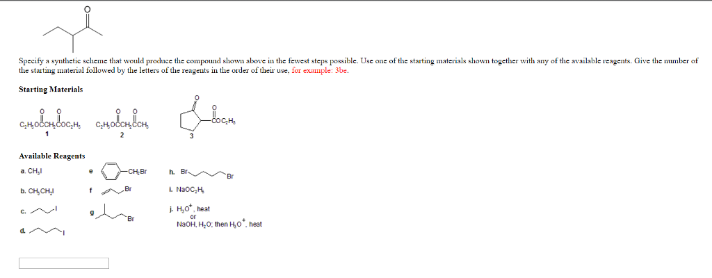 Solved Specify a synthetic scheme that would produce the | Chegg.com Solved Specify a synthetic scheme that would produce the | Chegg.com