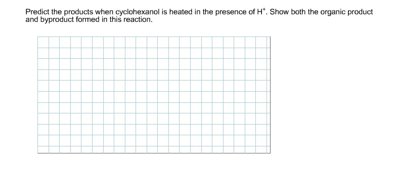 Solved Predict the products when cyclohexanol is heated in | Chegg.com