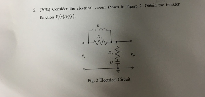 Solved Consider the electrical circuit shown in Figure 2. | Chegg.com