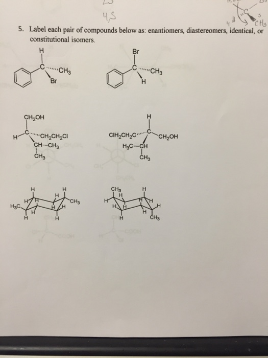 Solved Determine whether each pair of compounds is a: | Chegg.com