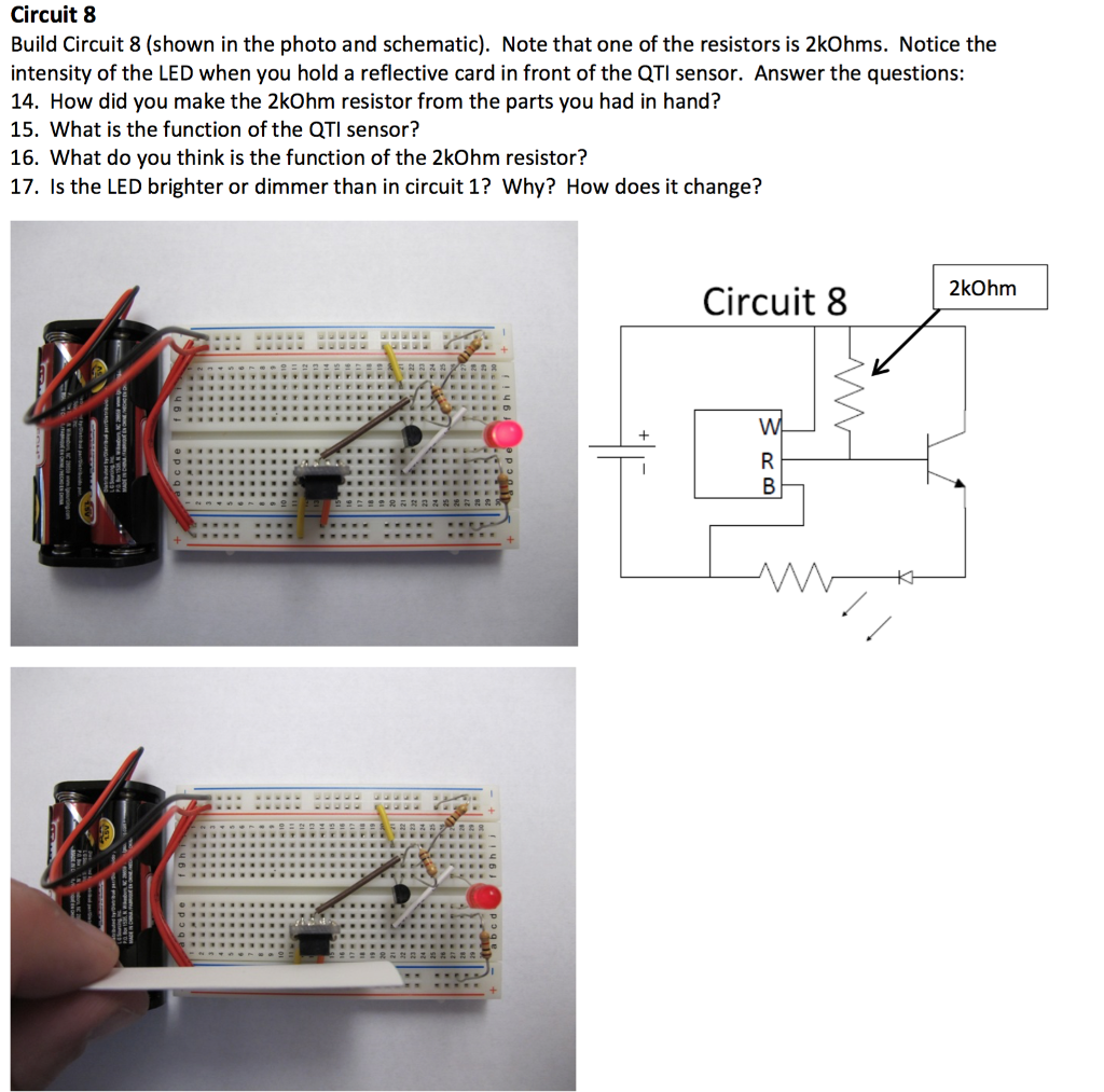 Solved Circuit 8 Build Circuit 8 (shown in the photo and | Chegg.com