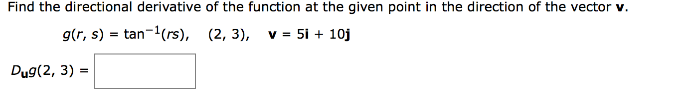 Solved Find The Directional Derivative Of The Function At