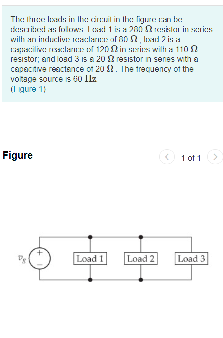 Solved The three loads in the circuit in the figure can be | Chegg.com