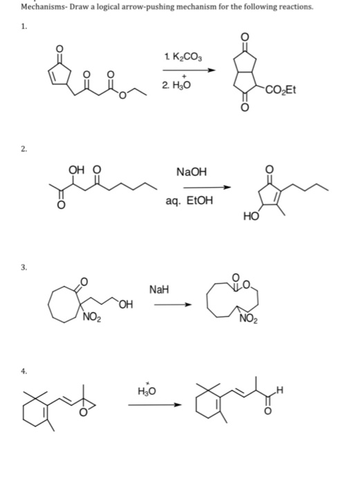 Solved Draw a logical arrow-pushing mechanism for the | Chegg.com