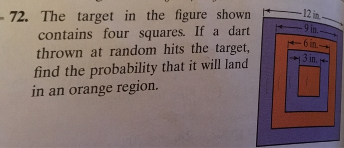Solved The target in the figure shown contains four squares. | Chegg.com