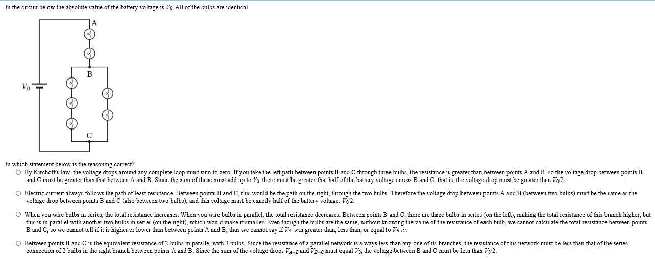 Solved When you wire bulbs in series: the total resistance | Chegg.com
