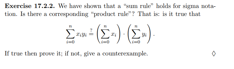Solved Exercise 17.2.2. We have shown that a "sum rule" | Chegg.com