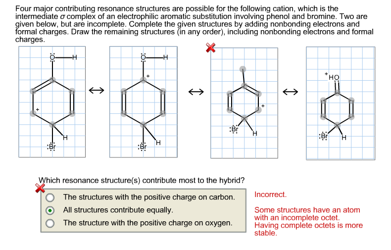 Solved Four major contributing resonance structures are | Chegg.com