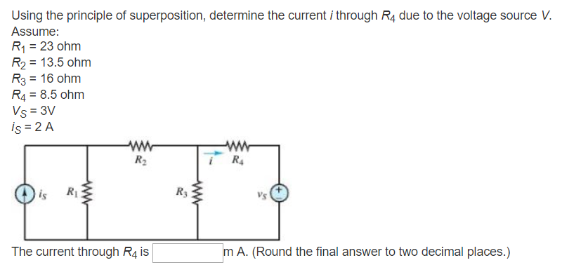 Solved Using the principle of superposition, determine the | Chegg.com