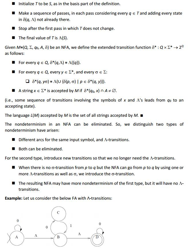 Solved Input: A nondeterministic finite automaton (NFA) is a | Chegg.com