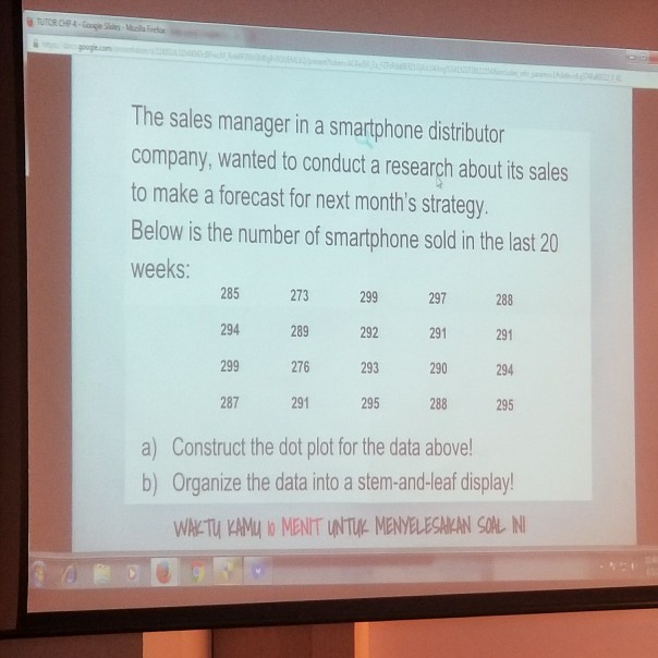 Solved The sales manager in a smartphone distributor | Chegg.com