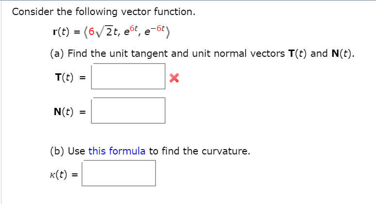 Solved Consider the following vector function. (a) Find the | Chegg.com