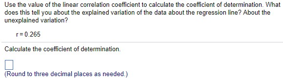 Solved Use the value of the linear correlation coefficient | Chegg.com
