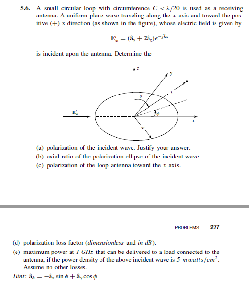 Solved A small circular loop with circumference C
