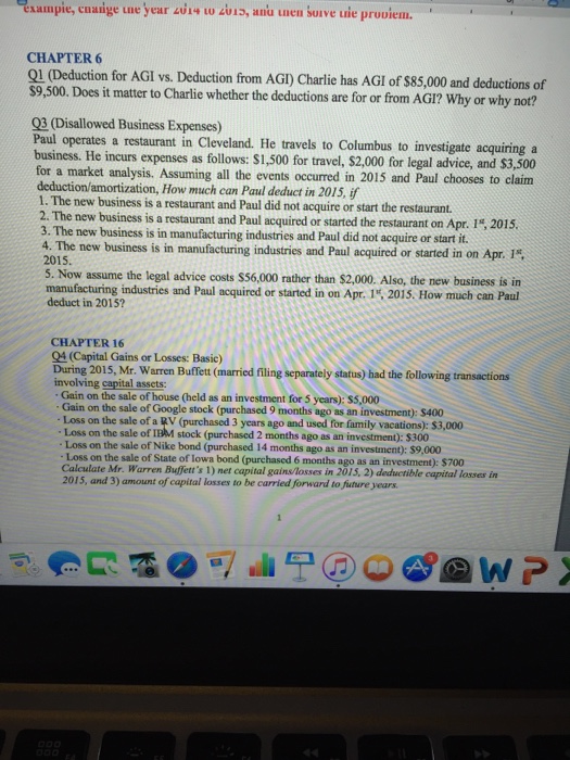 Solved CHAPTER 6 Q1 (Deduction for AGI vs. Deduction from | Chegg.com
