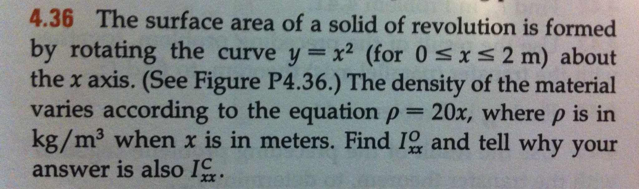 The surface area of a solid of revolution is formed | Chegg.com