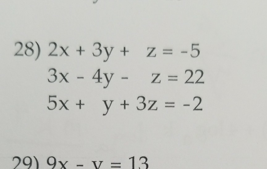 solved-28-2x-3y-z-5-3x-4y-z-22-5x-y-3z-2-chegg