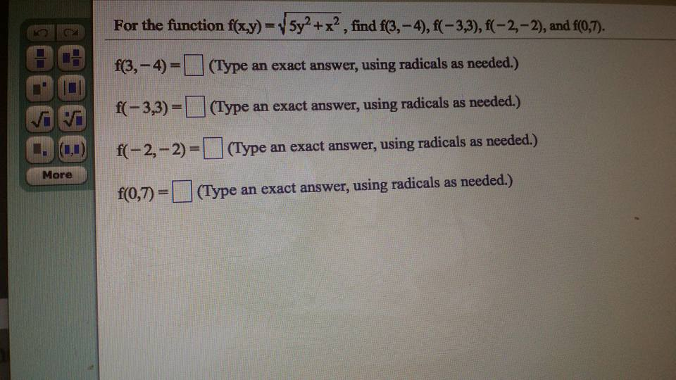 Solved For The Function F 3 4 Find F 3 4 F