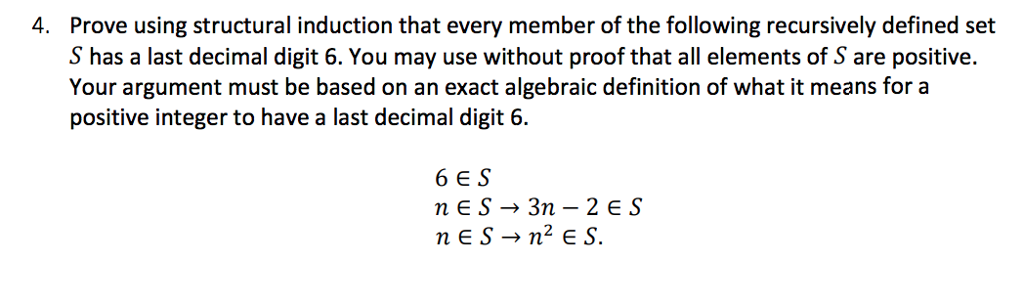 Solved Prove using structural induction that every member of | Chegg.com