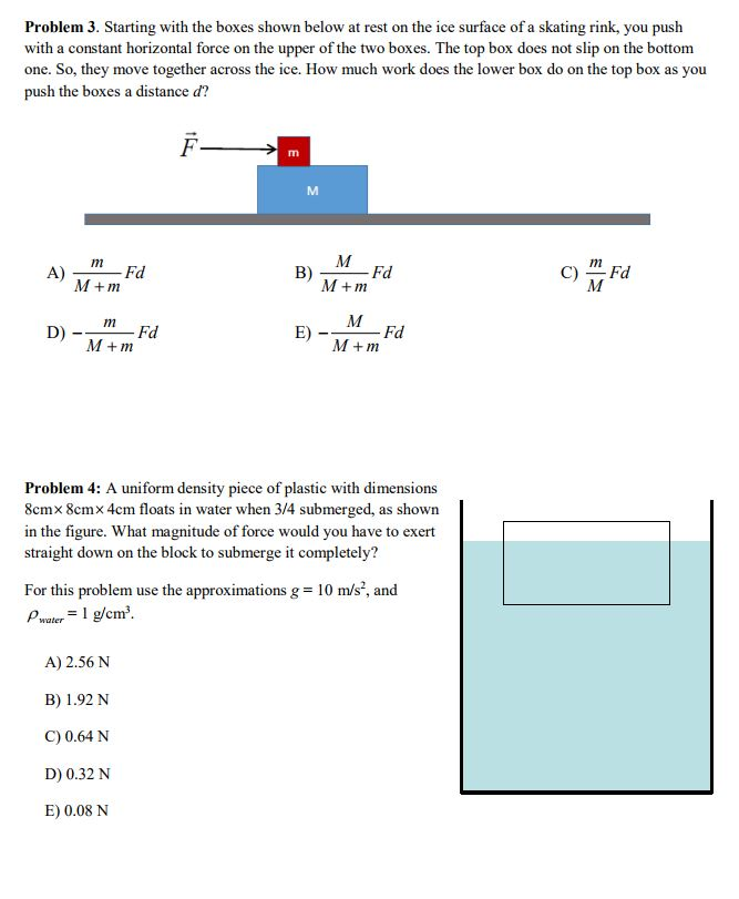 Solved Problem 3. Starting with the boxes shown below at | Chegg.com