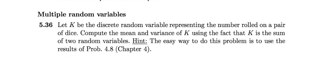 Solved Multiple Random Variables 5 36 Let K Be The Discrete