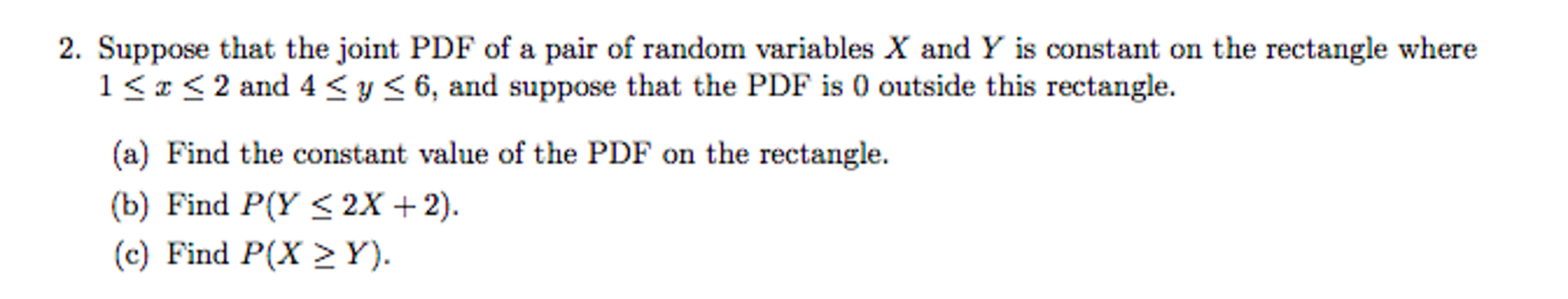 Solved Suppose that the joint PDF of a pair of random | Chegg.com