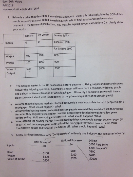 Solved 1. Below is a table that describes a very Simple | Chegg.com