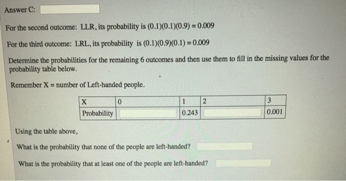Solved About 10% of the people are born left-handed. We will | Chegg.com