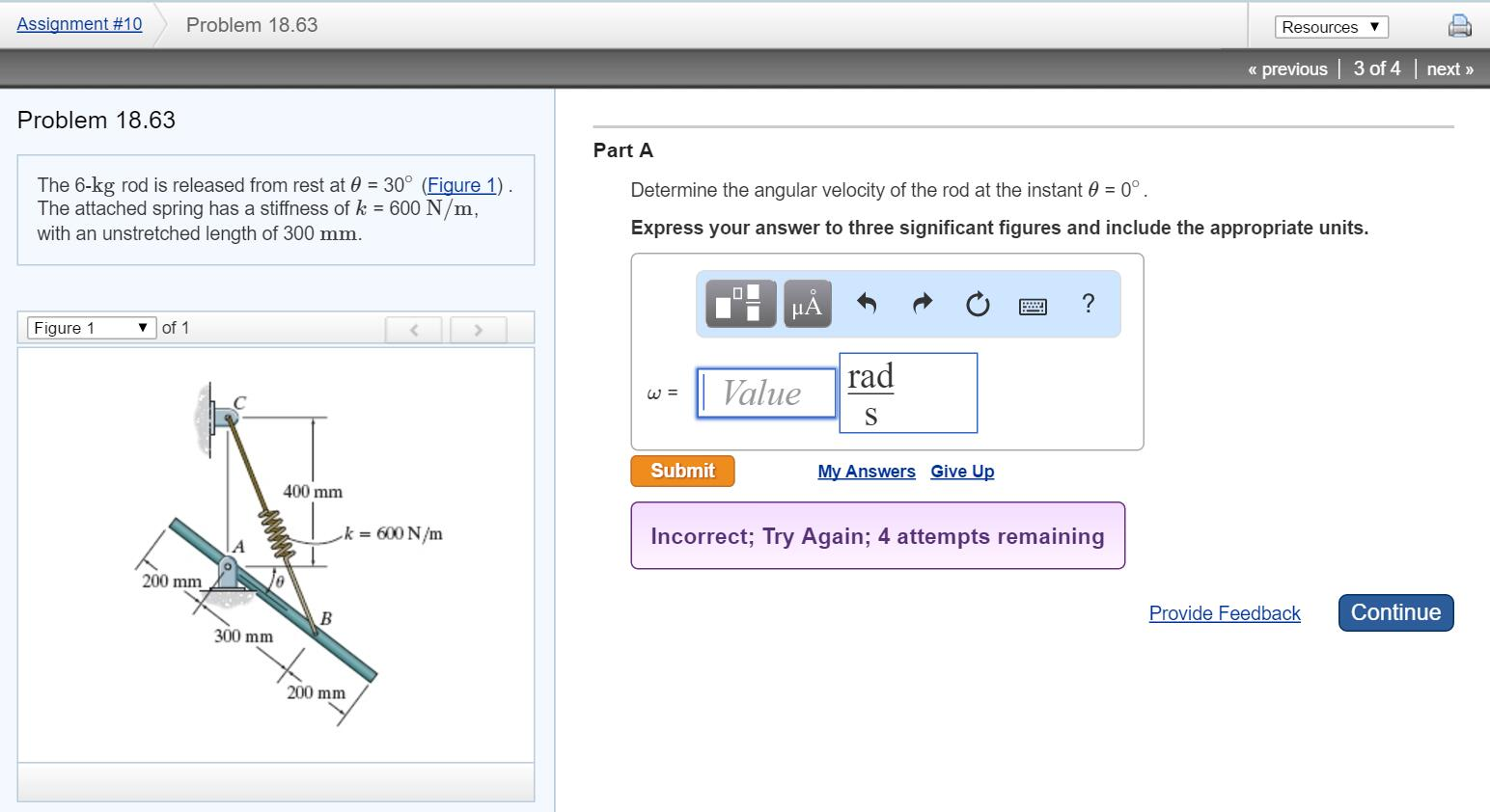 Solved The 6-kg rod is released from rest at theta=30 degree | Chegg.com
