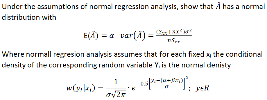 Under the assumptions of normal regression analysis, | Chegg.com