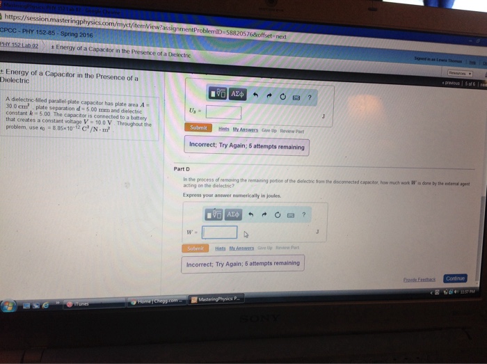 Solved PCC -PHY 152-85 58820576&offset next Spring 2016 dy | Chegg.com