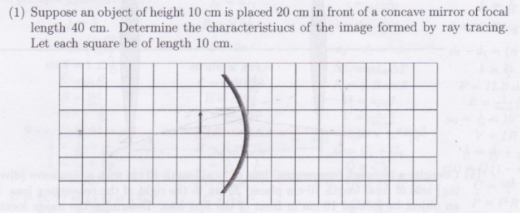 Solved Suppose an object of height 10 cm is placed 20 cm in | Chegg.com