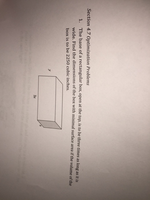 Solved The base of a rectangular box, open at the top, is to | Chegg.com