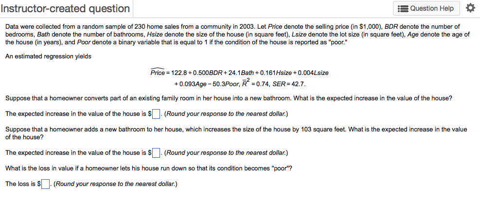 Solved Instructor-created question Question Help Data were | Chegg.com