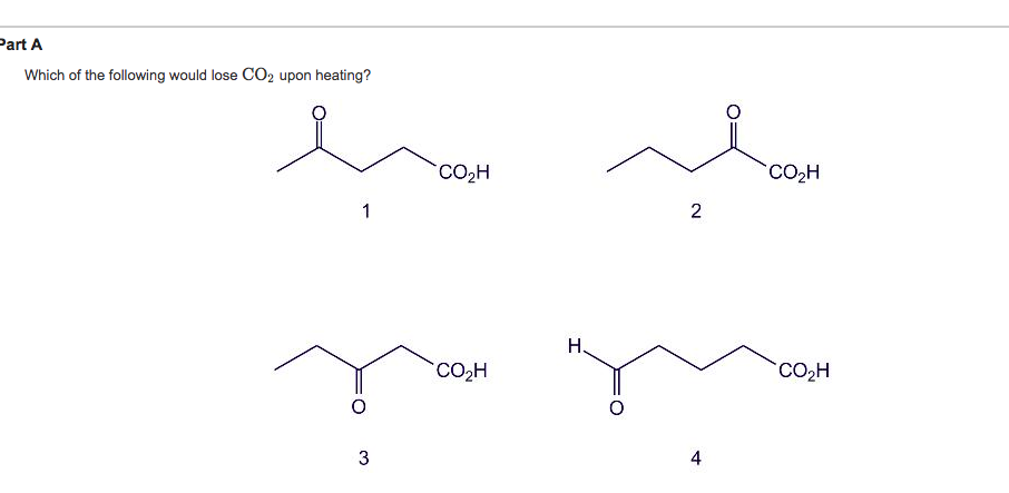 Solved art A Which of the following would lose CO2 upon | Chegg.com