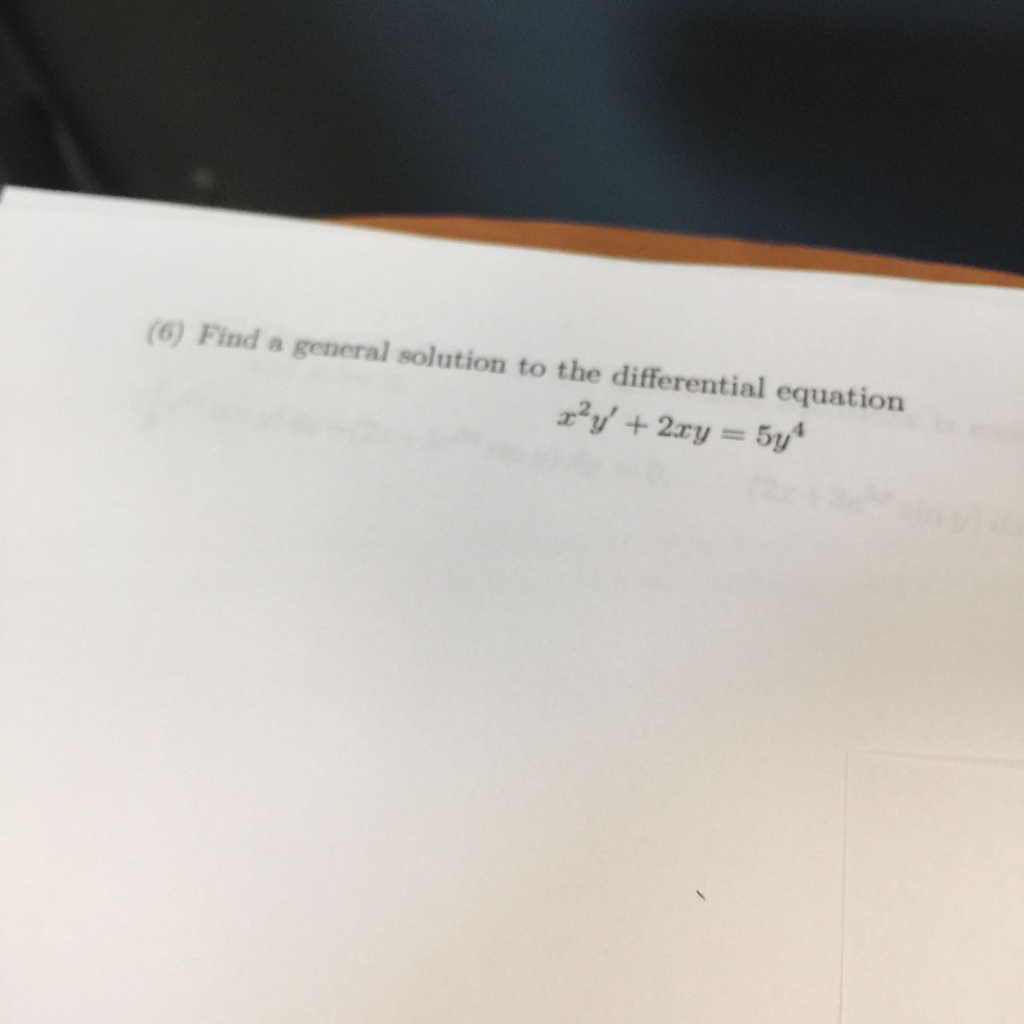 Solved Find a general solution to the differential equation | Chegg.com