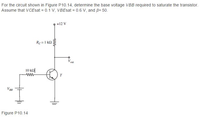 Solved For the circuit shown in Figure P10.14. determine the | Chegg.com