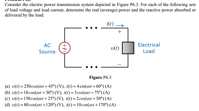 Solved Consider the electric power transmission system | Chegg.com