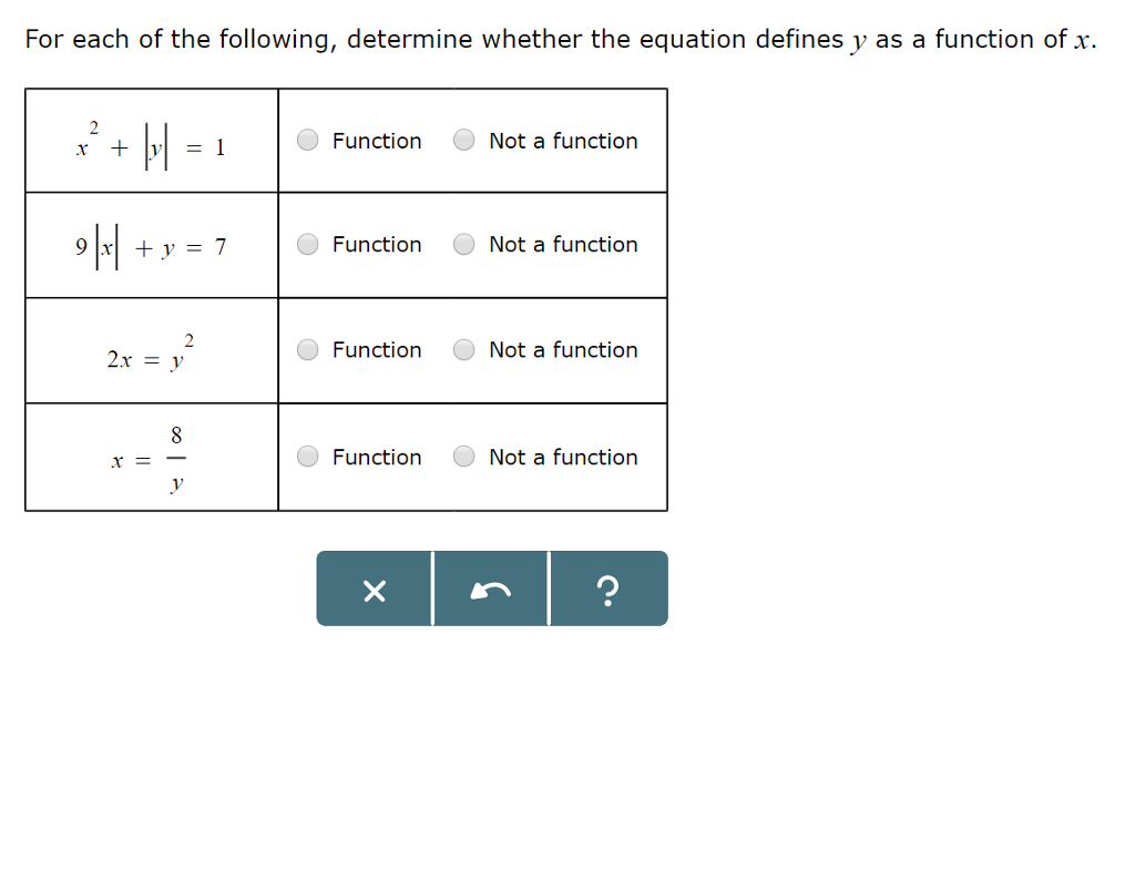 Solved For Each Of The Following Determine Whether The