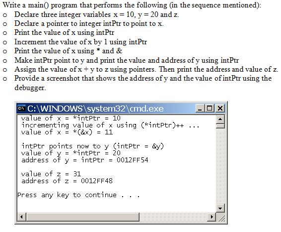 Solved Write a main() program that performs the following | Chegg.com