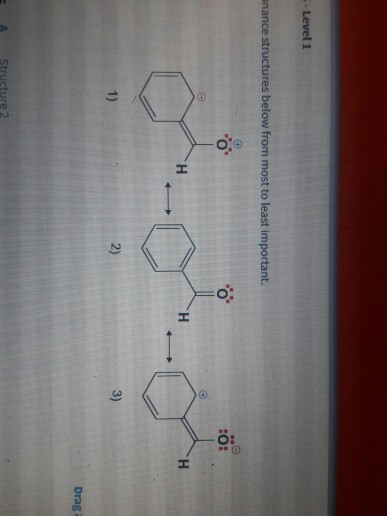 Solved Rank the resonance structures from most to least | Chegg.com