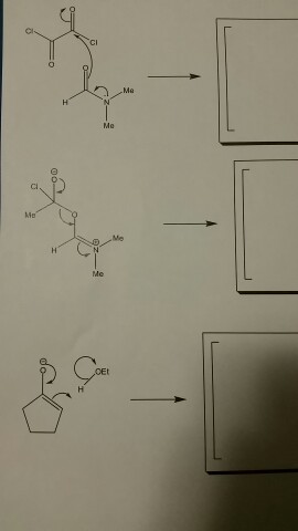 Solved Complete the following reaction mechanisms by drawing | Chegg.com