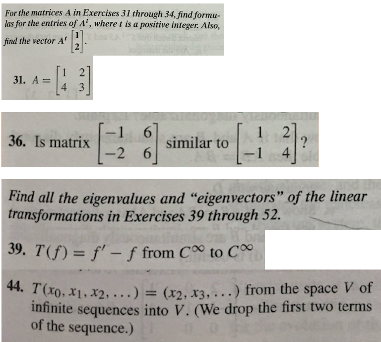 Solved Find formulas for the entries of A^t, where t is a | Chegg.com