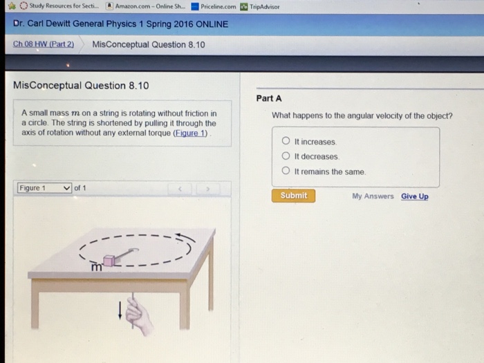 Solved MisConceptual Question 8.10 A small mass m on a | Chegg.com