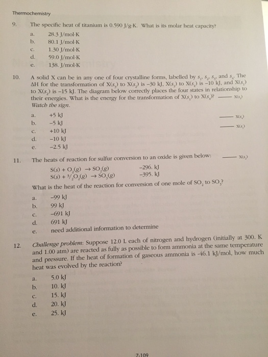 Solved The specific heat of titanium is 0.590 J/g middot K. | Chegg.com