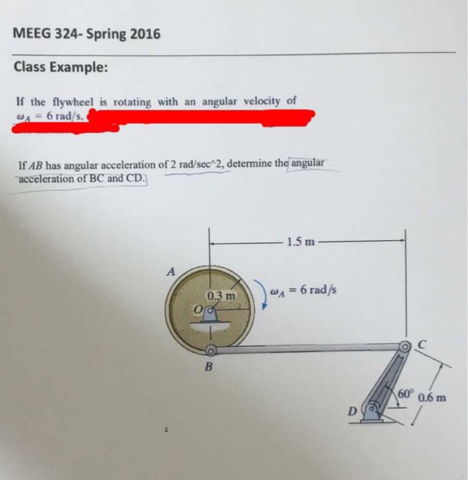 Solved If the flywheel is rotating with an angular velocity | Chegg.com