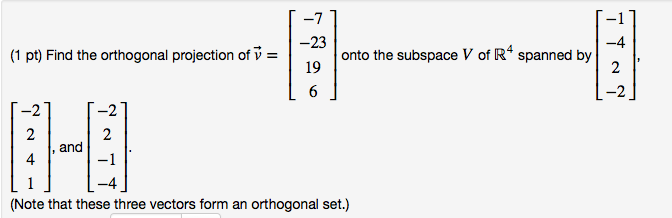 Solved Linear Algebra Problem | Chegg.com